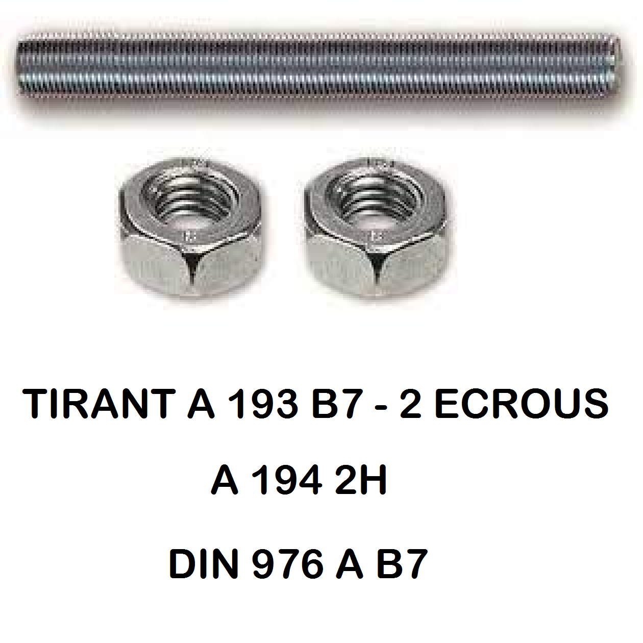 fabrication tige filté inox A2-A4, tige filté acier 4.8 - 6.8 - 8.8 ...
